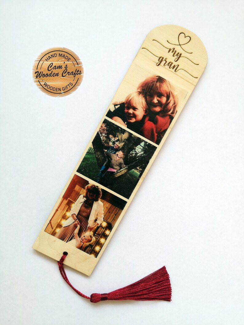Personalised Photo Booth Bookmark Wooden Book Mark Page - Etsy UK