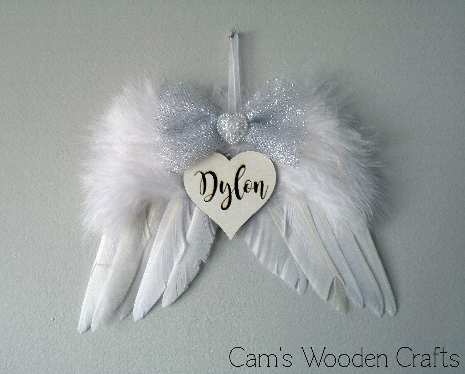 Personalised Angel Wings in Memory of Loved Ones Memory | Etsy
