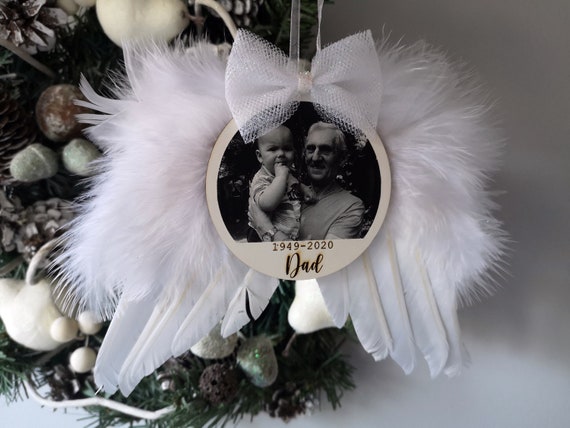 Personalised Angel Wings in Memory of Loved Ones Memory | Etsy
