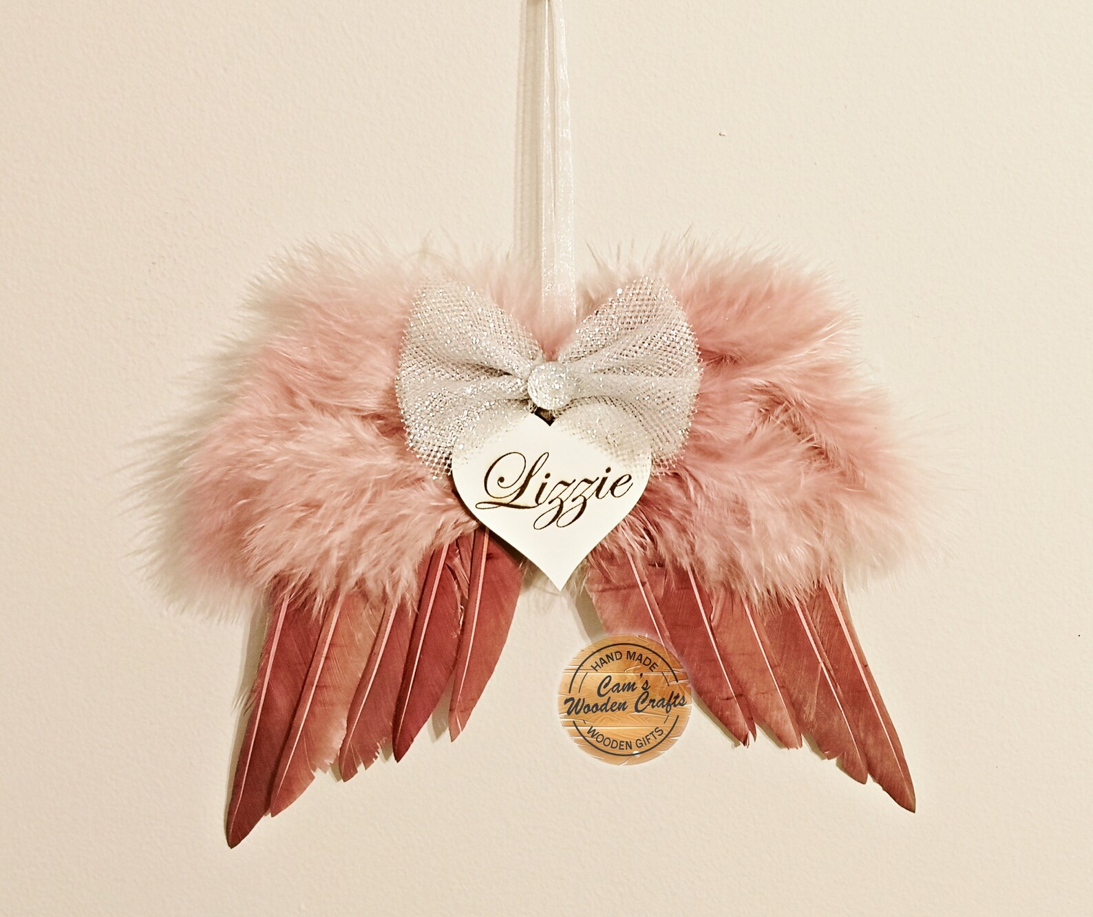 Personalised Angel Wings in Memory of Loved Ones Memory - Etsy