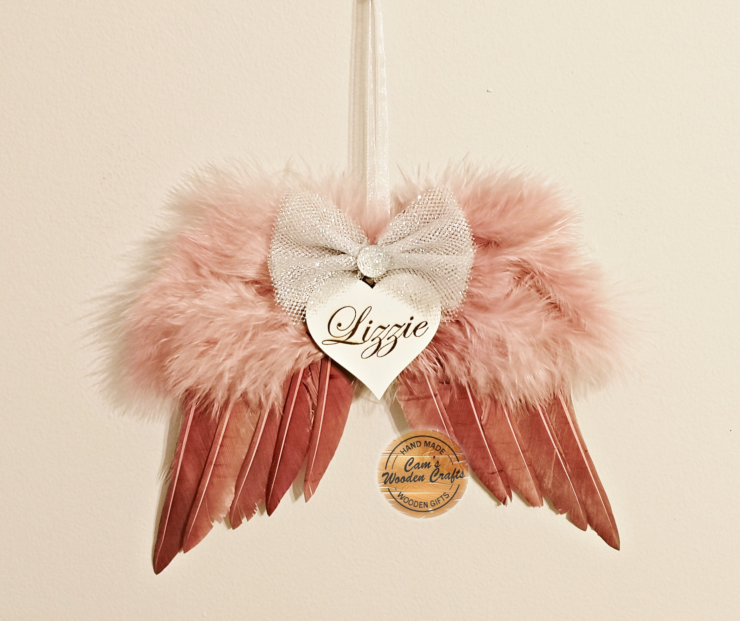 Personalised Angel Wings in Memory of Loved Ones Memory - Etsy