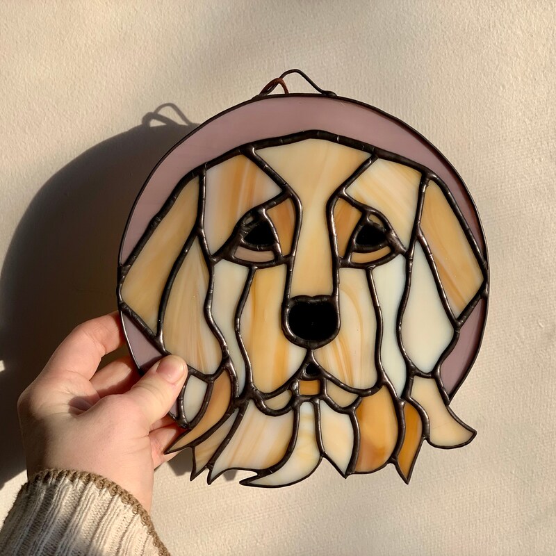 Stained Glass Dogs - Etsy