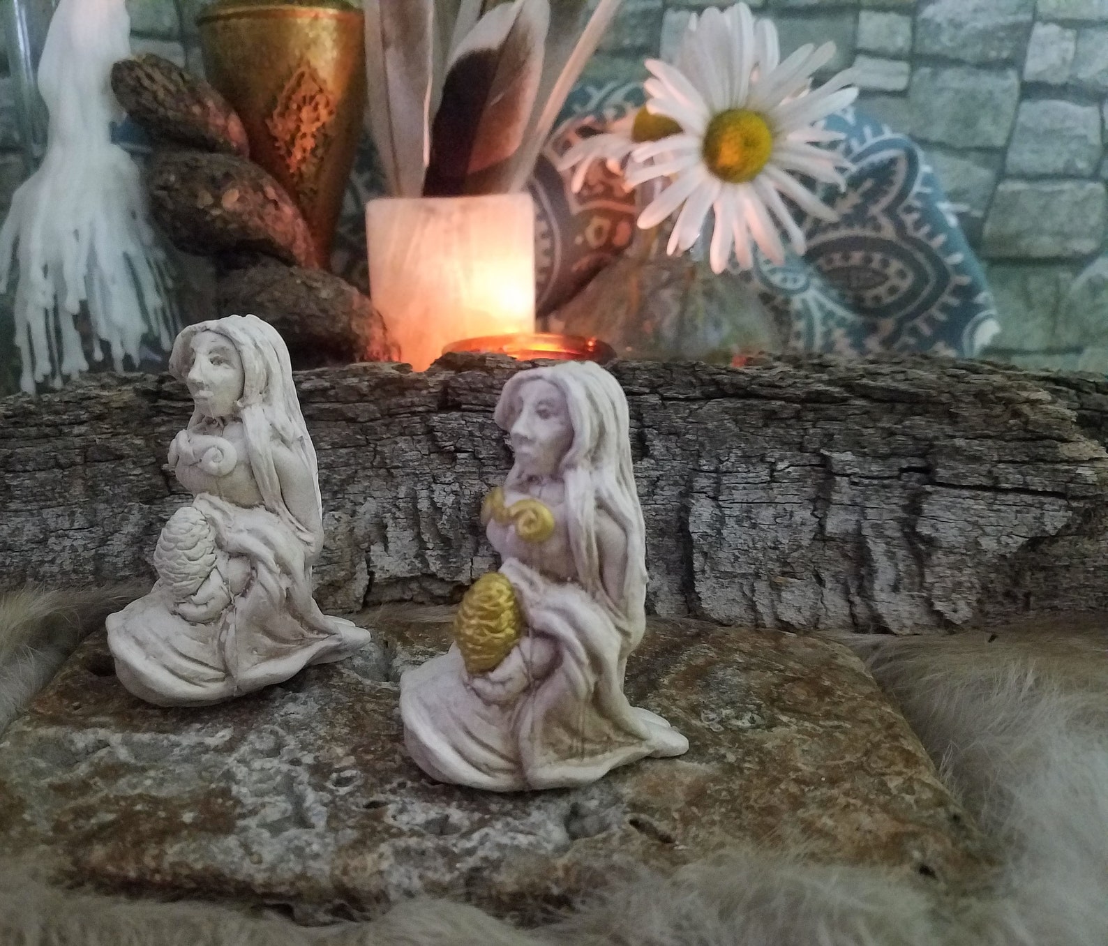 Zisa Statue Norse Gods Idol Totem Pocket Sized Idol Altar | Etsy