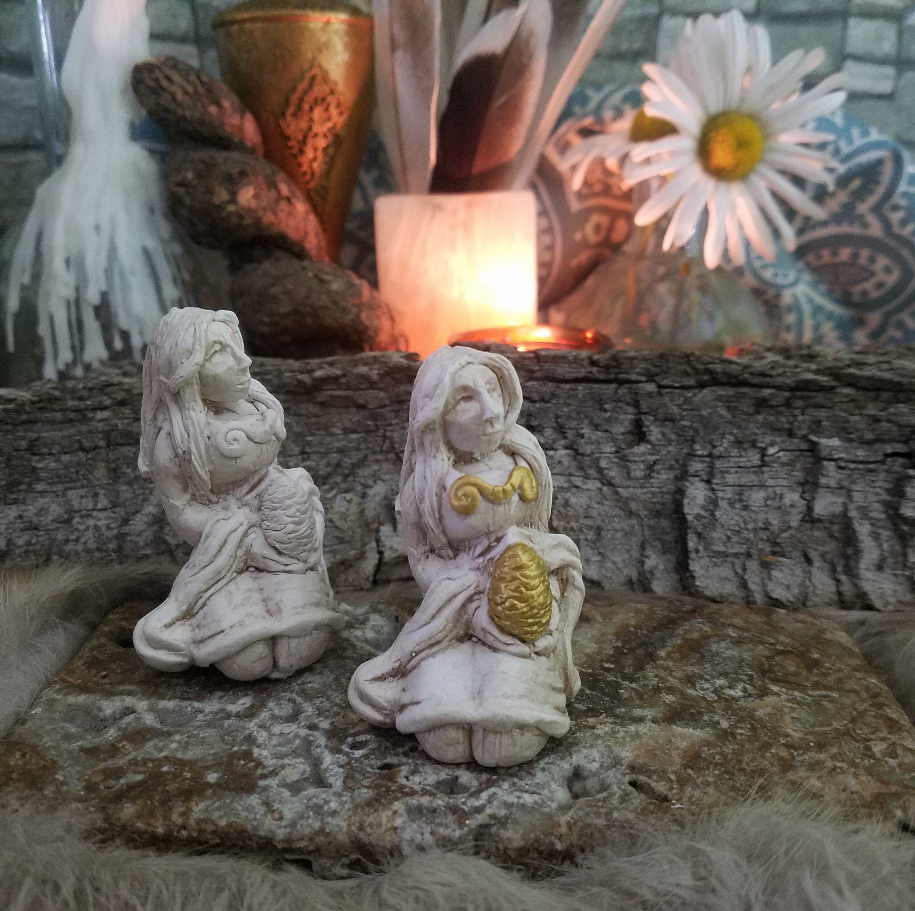 Zisa Statue Norse Gods Idol Totem Pocket Sized Idol Altar - Etsy