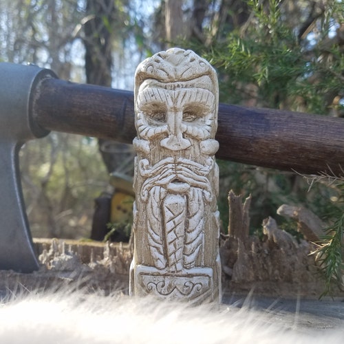 Odin Totem Altar Statue Asatru Figurines | Etsy