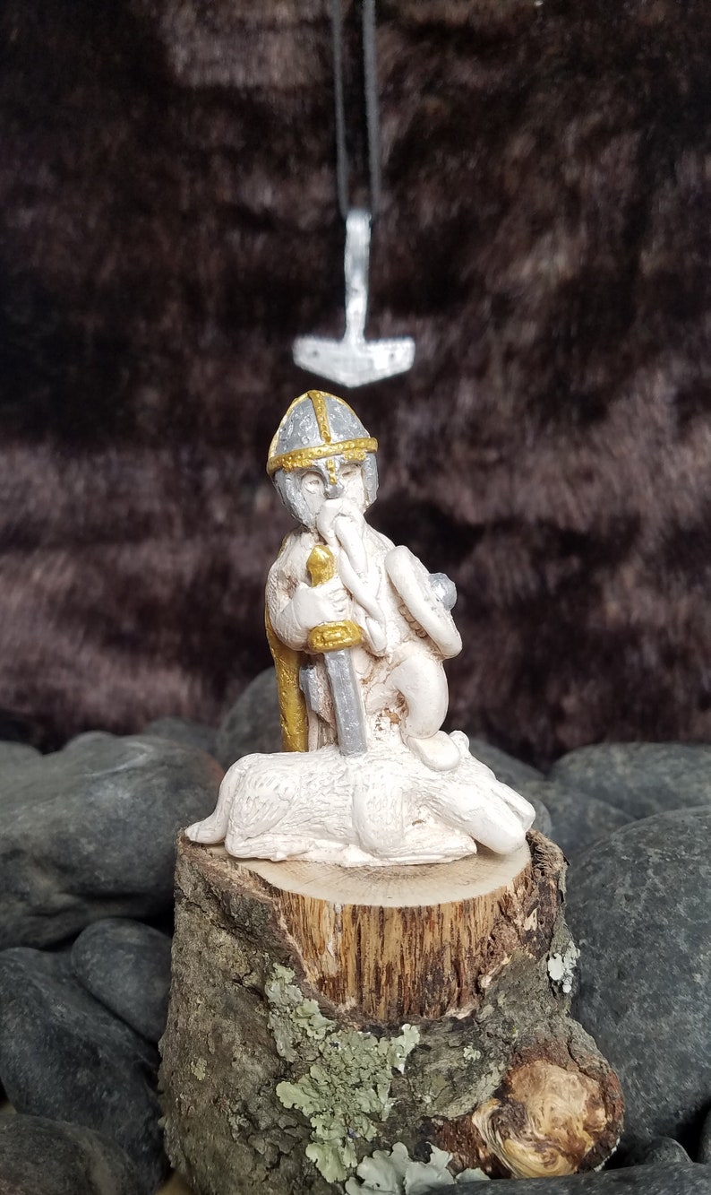 Vidar Vithar Pocket Sized Norse Viking Gods Idol Statue | Etsy