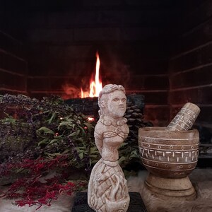 Brigid Statue Altar Totem Celtic Goddess - Etsy