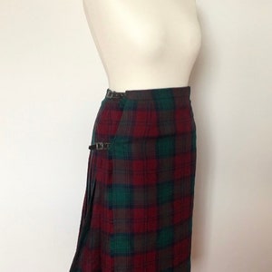 Vintage Hector Russel Wine and Green Tartan Kilt UK Size 12 - Etsy