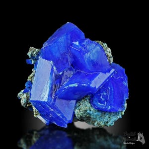 Luster Electric Blue CHALCANTHITE Like Azurite on Matrix From POLAND ...