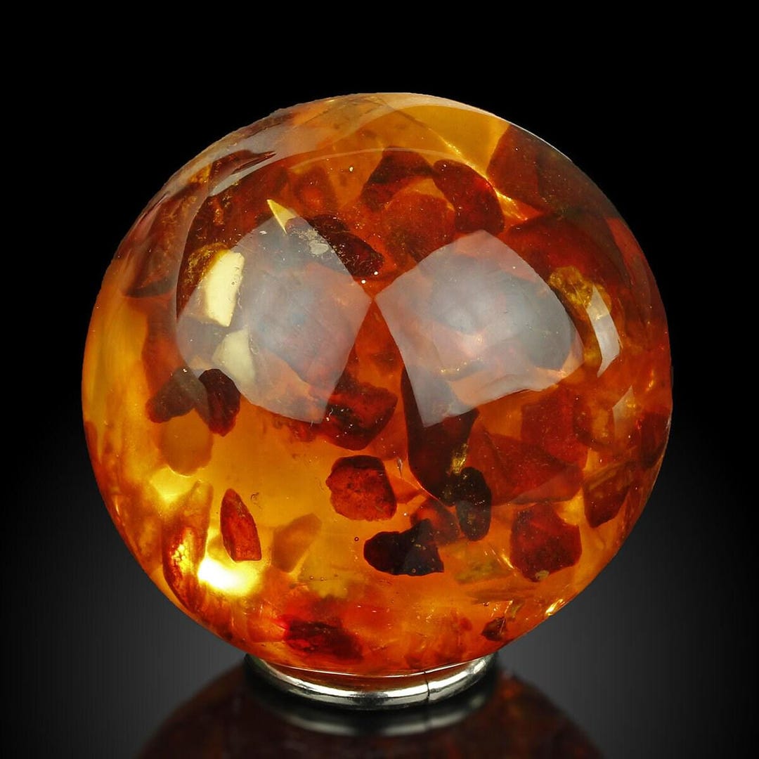 Baltic Amber Sphere Ball - Stunning Gold Glow! Handcrafted Treasure ...