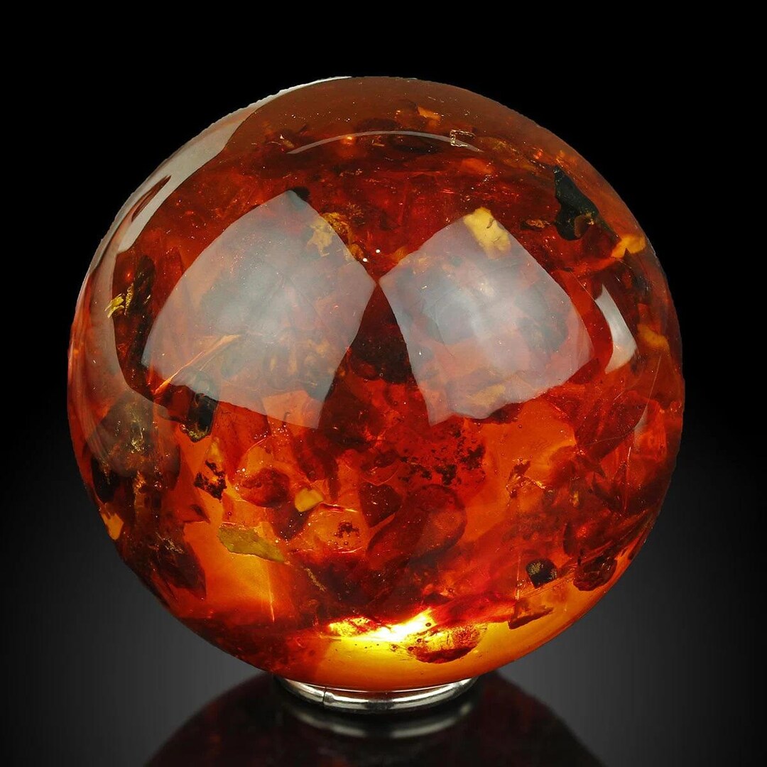 Baltic Amber Sphere Ball - Stunning Gold Glow! Handcrafted Treasure ...