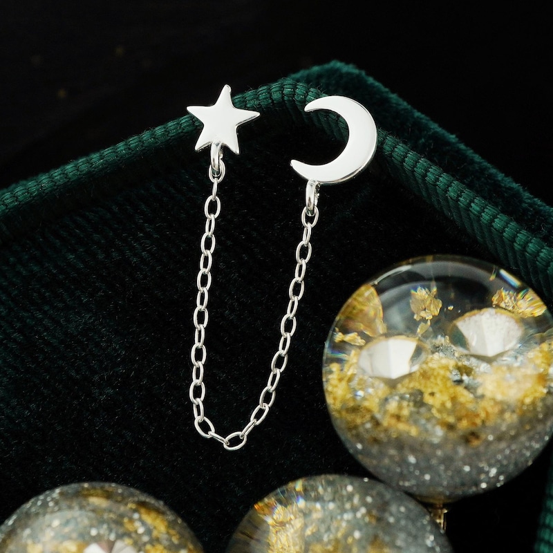 Star Double Hole Earring - Etsy UK