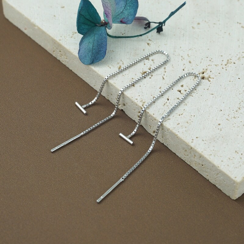 Threader Dangle Earrings - Etsy