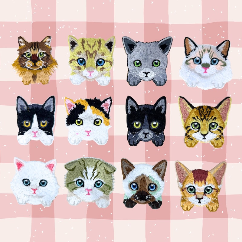 Kitten Applique - Etsy