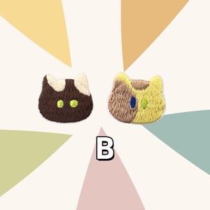 Cute Cat Patch Sticker, Embroidered Sewing on Applique, Kitten Fan ...