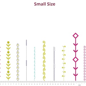 Endless Machine Embroidery Floral Border Designs - Border Divider Line ...