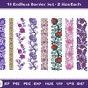 10 Simple Embroidery Border Designs for Multiple Uses Border Divider ...