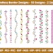Endless Floral Border Machine Embroidery Designs - Flower Border ...