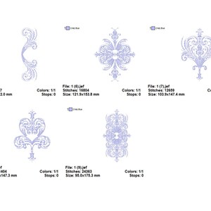 14 Types of Royal Floral Machine Embroidery Designs - Instant Download ...