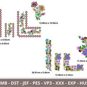 Cutwork Border & Corner With Patch Embroidery Design - 10 Types ...