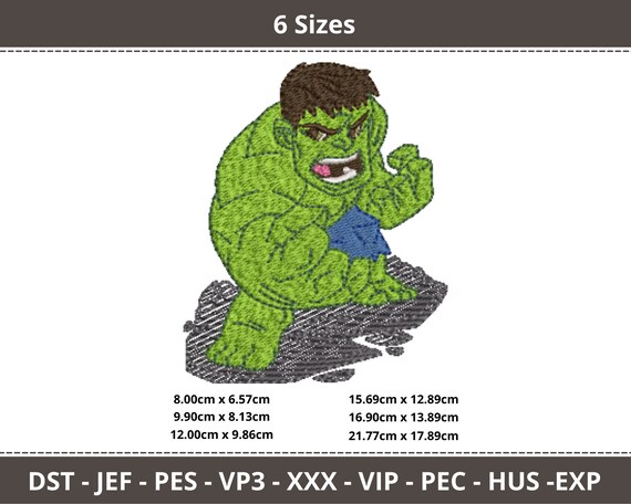 Hulk Marvel Superhero Embroidery Design Avengers Machine | Etsy