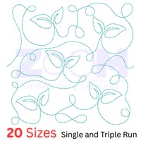 Love Hearts Edge to Edge(e2e) Digital Pantograph for Longarm Quilting ...