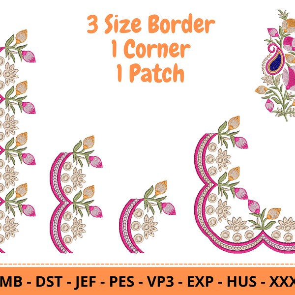 5 Endless Cutwork Embroidery Border Designs Ornament Border Machine ...