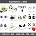 Funny Face Expressions Embroidery Designs - 2 Sizes - Instant Download ...