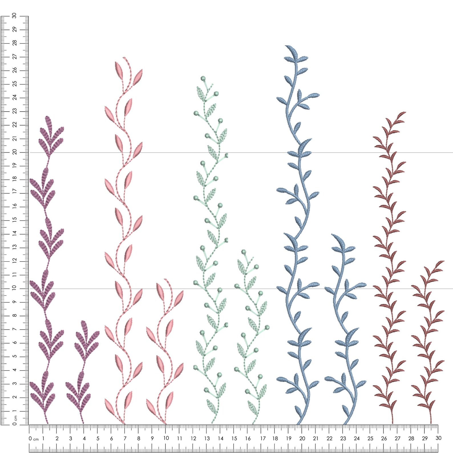 Endless Floral Border Embroidery Designs | 10 Floral Borders ...