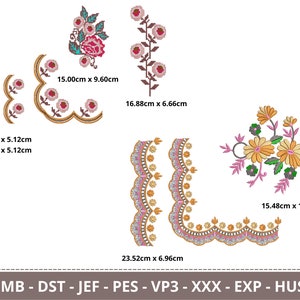 Cutwork Border & Corner With Patch Embroidery Design - 10 Types ...