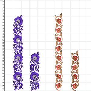 Floral Border Line Machine Embroidery Designs - Endless Flower ...