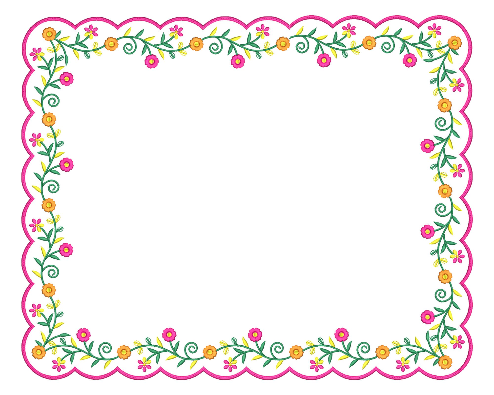 Cutwork Border and Flower Border Machine Embroidery Designs for Towel ...