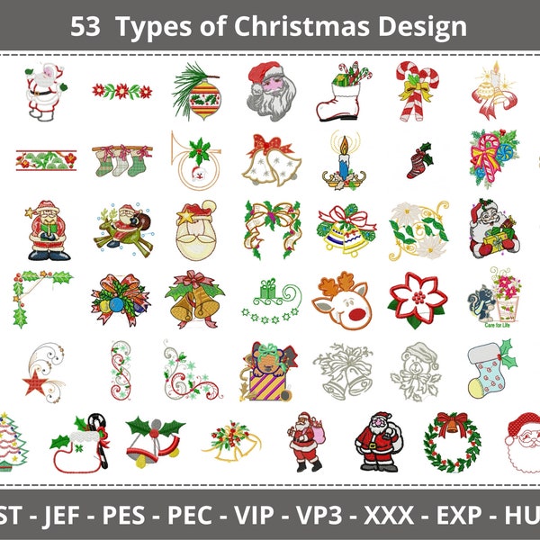 Christmas Hand Embroidery Designs - Etsy
