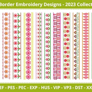 11 Endless Machine Embroidery Border Designs 2023 New Collection ...