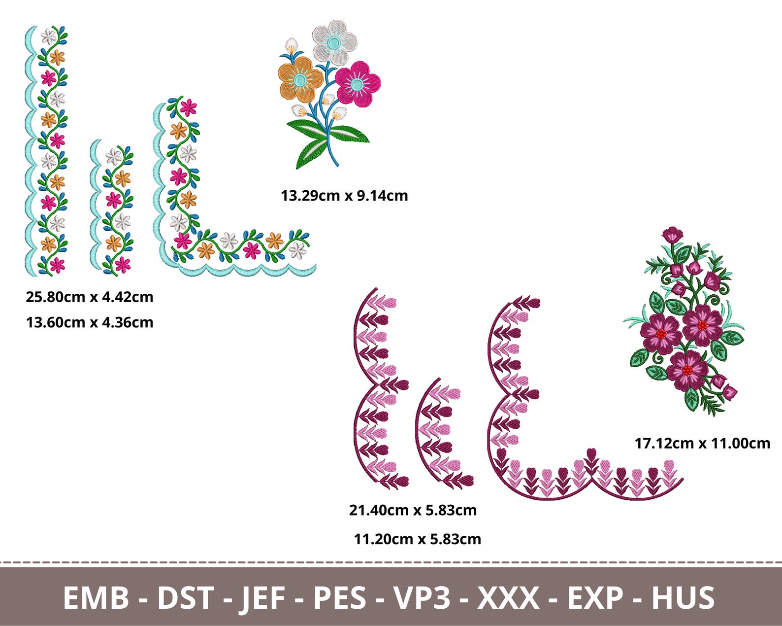 Cutwork Border & Corner With Patch Embroidery Design 10 - Etsy