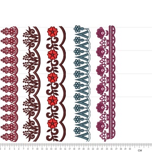 Cutwork Edge Border Machine Embroidery Designs - Floral Endless ...