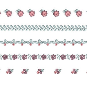 Flower Border Embroidery Design - Endless Floral Border Machine ...