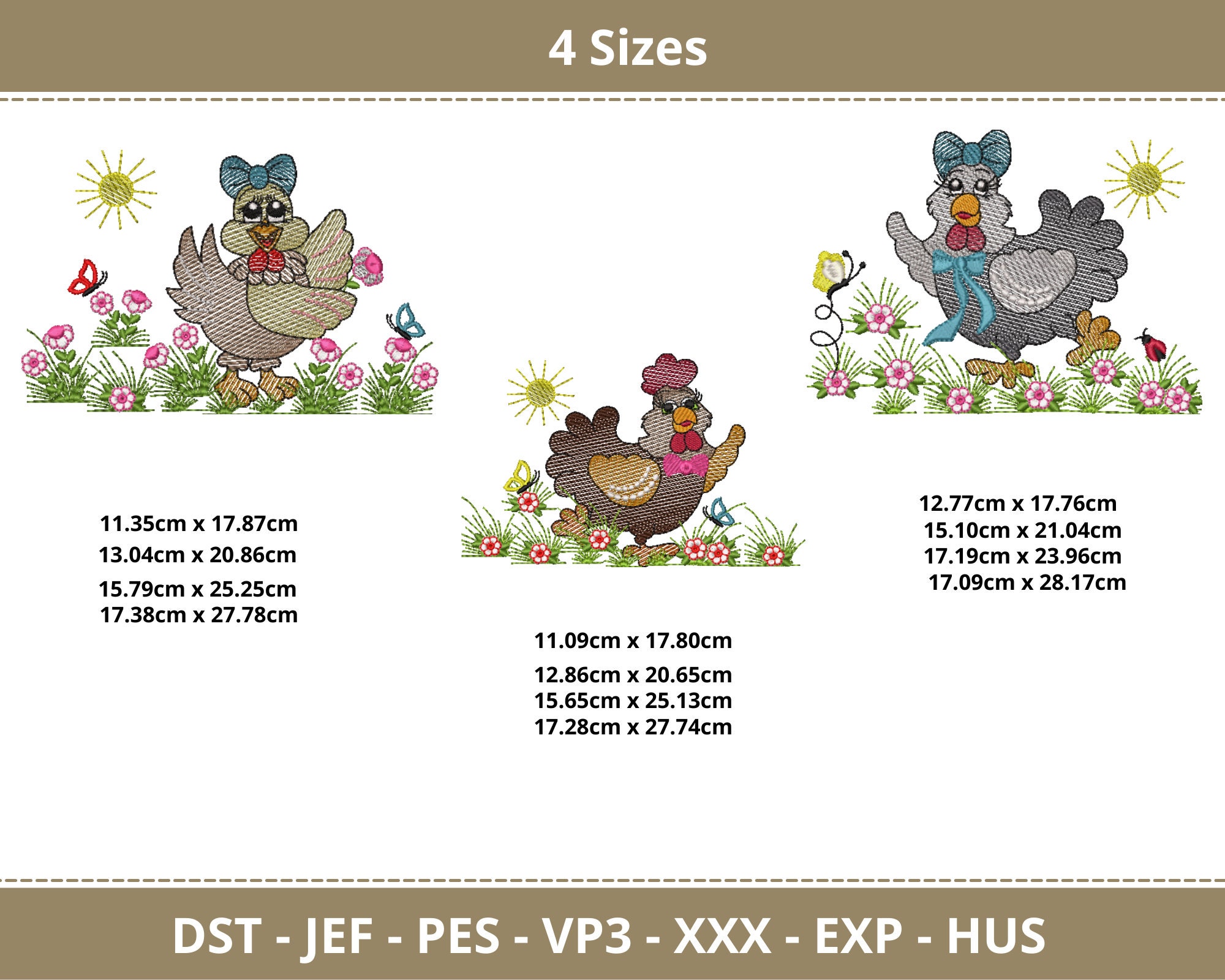 Embroidery Design Machine Embroidery Pattern 8 Types 4 - Etsy