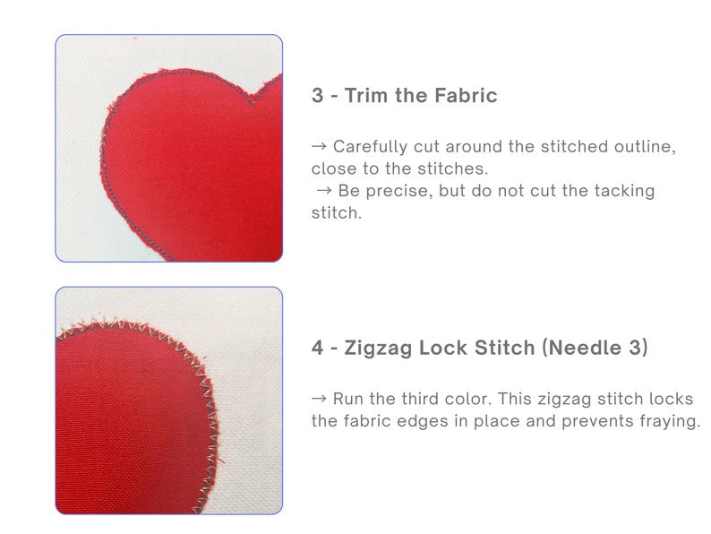 Fluffy Edge Heart Shape Appliqué Embroidery Design | 6 Sizes Included ...