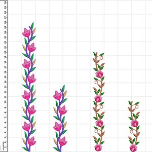Flower Border Machine Embroidery Designs - Floral Endless Embroidery ...