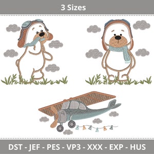 Embroidery Design - Machine Embroidery Pattern – 3 Types - 3 Size ...