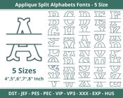 Fancy FRENCH ALPHABET STENCIL A to Z Initials on One A4 Page 5xfiles ...