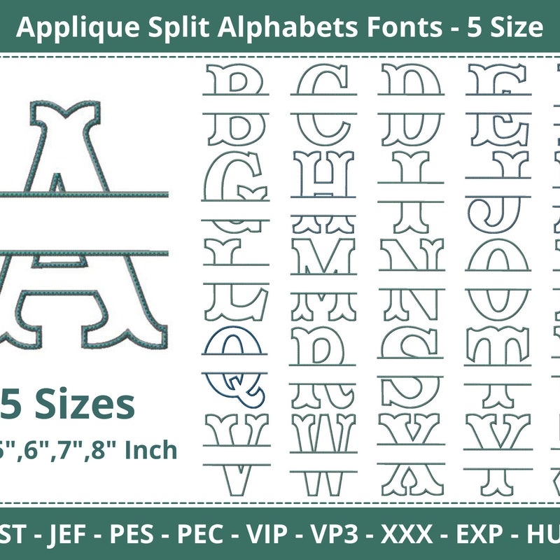 Split Font - Etsy