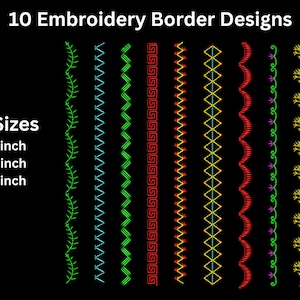 10 Simple Embroidery Border Designs for Multiple Uses - Border Divider ...