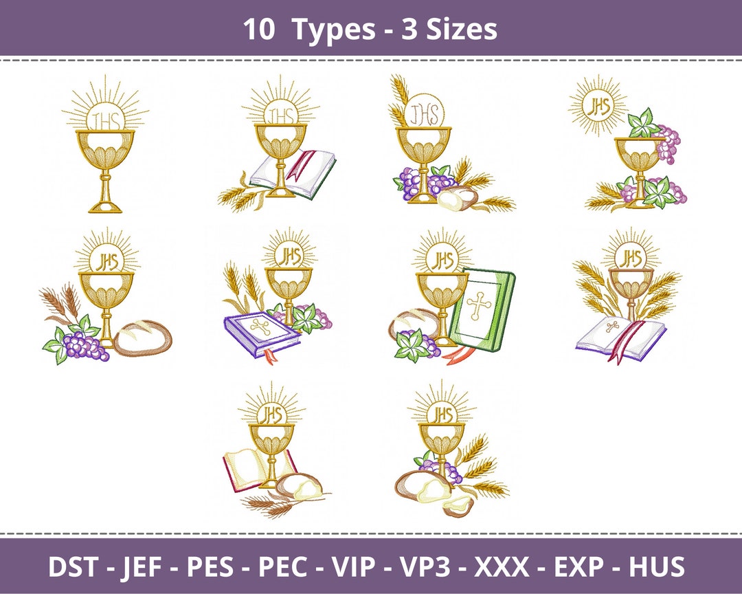 Creative Embroidery Design - Machine Embroidery Pattern - 10 Types - 3 ...