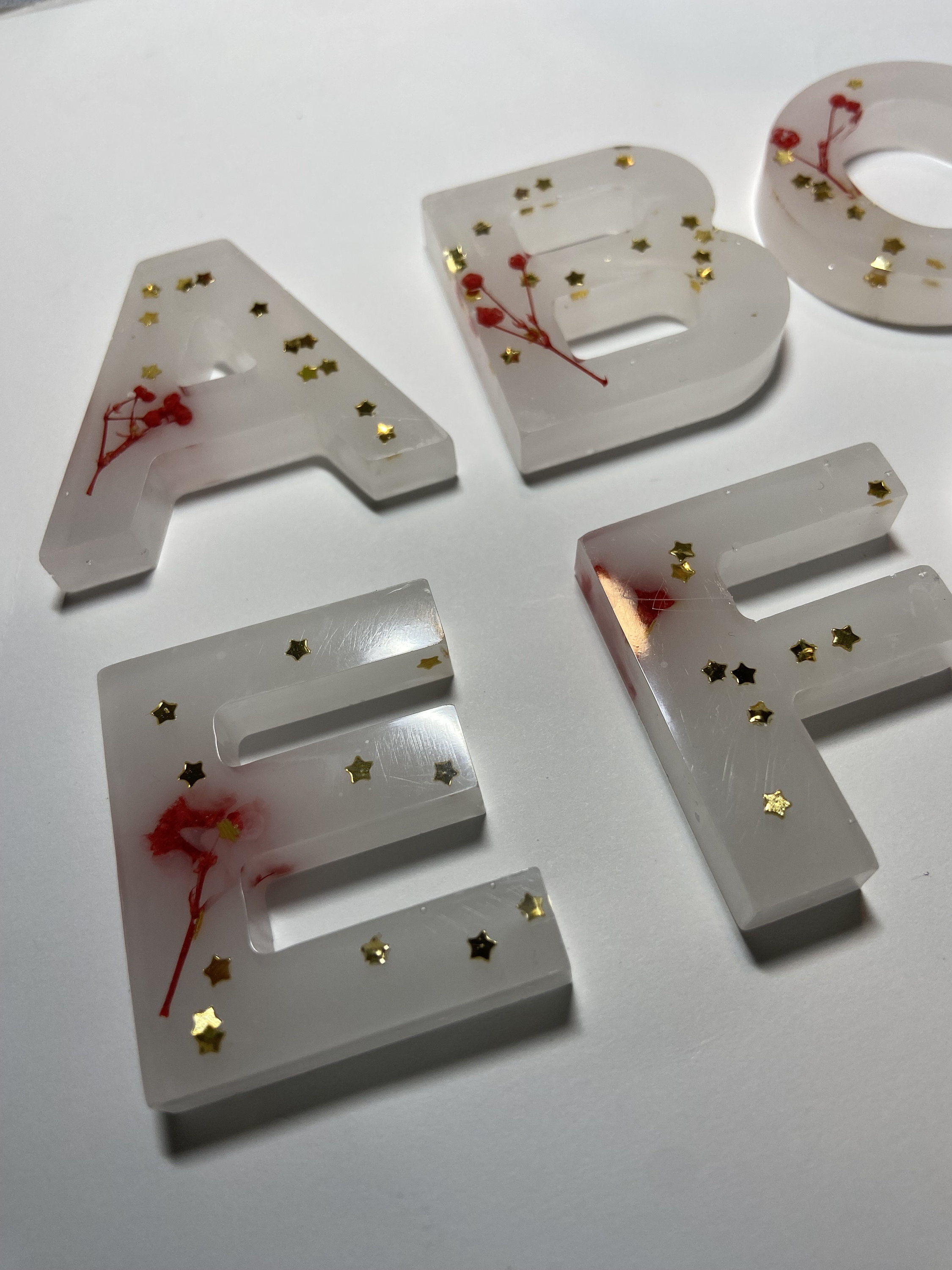 Resin Alphabet Sensory Letters, Handmade Unique Gift, Process Play ...