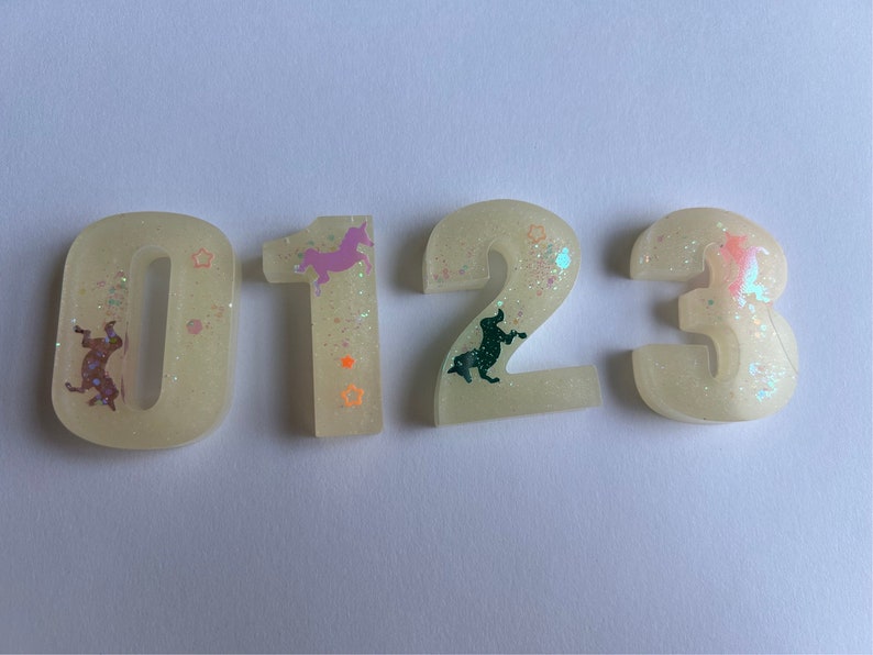 Resin Numbers: Customizable Sensory Bin Counting Toy, Educational Gift ...