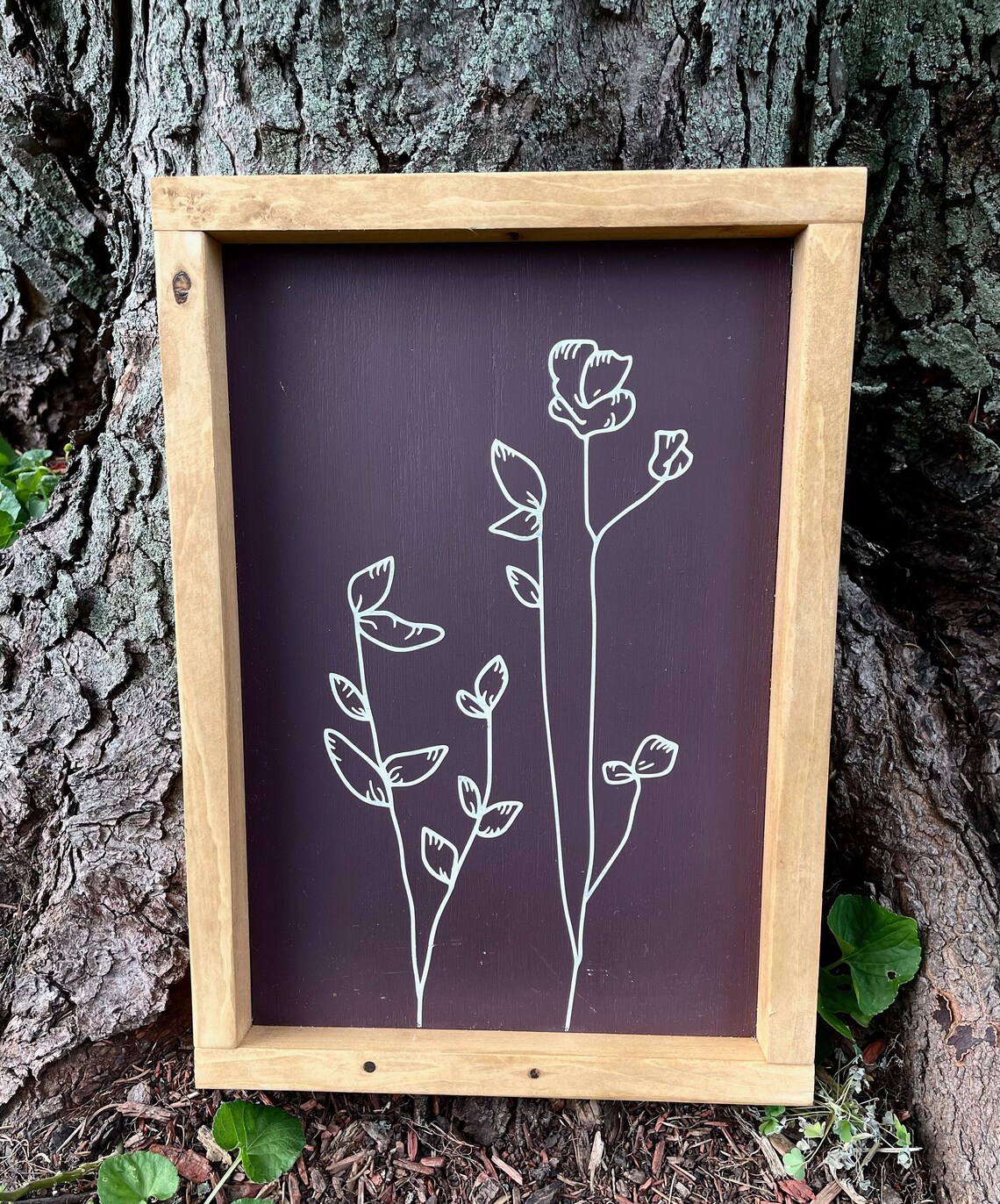 Flower Wood Sign Flower Accent Sign Mantle Wood Sign Fall - Etsy