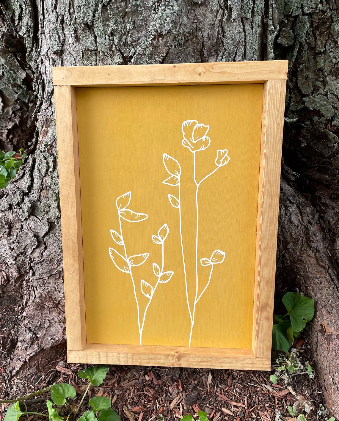 Flower Wood Sign Flower Accent Sign Mantle Wood Sign Fall - Etsy