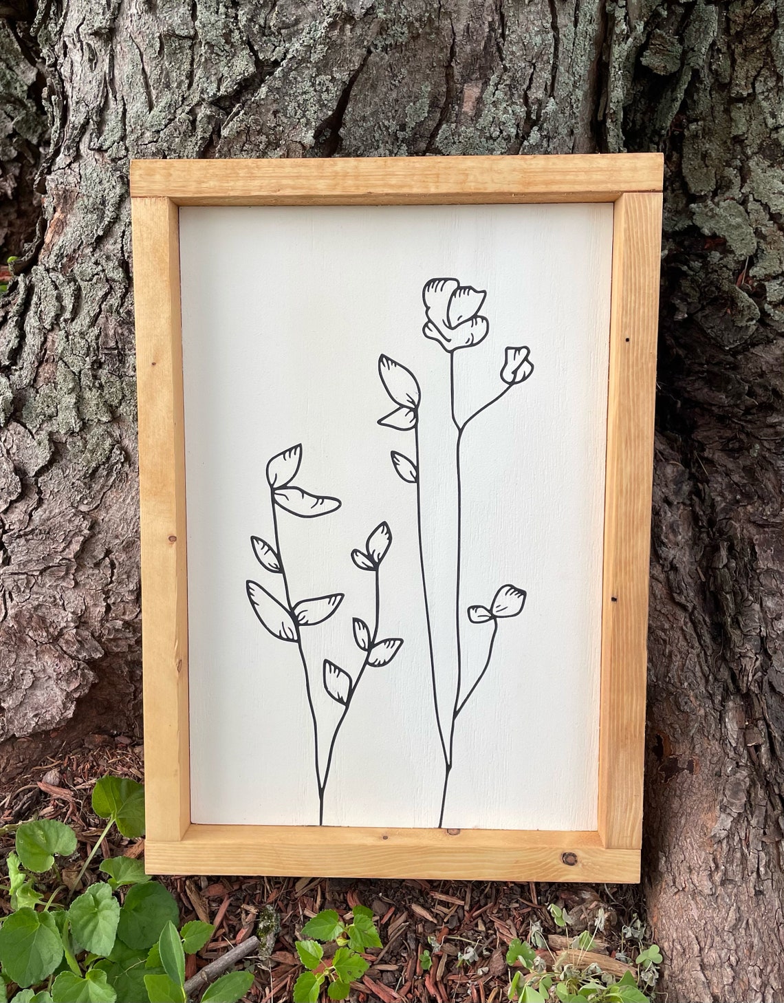 Flower Wood Sign Flower Accent Sign Mantle Wood Sign Fall - Etsy
